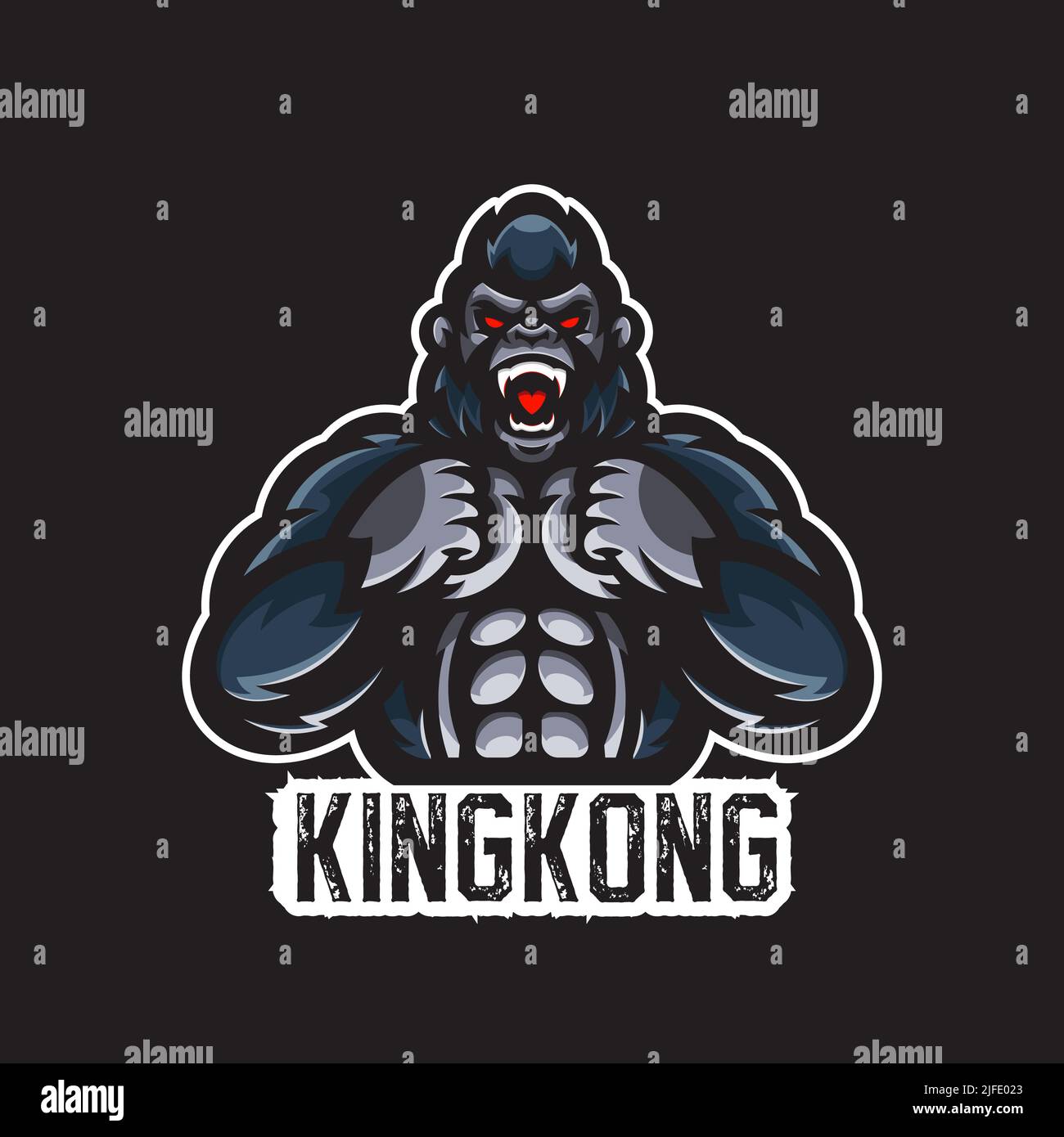 KING KONG MASCOT LOGO Stock Vector Image & Art - Alamy
