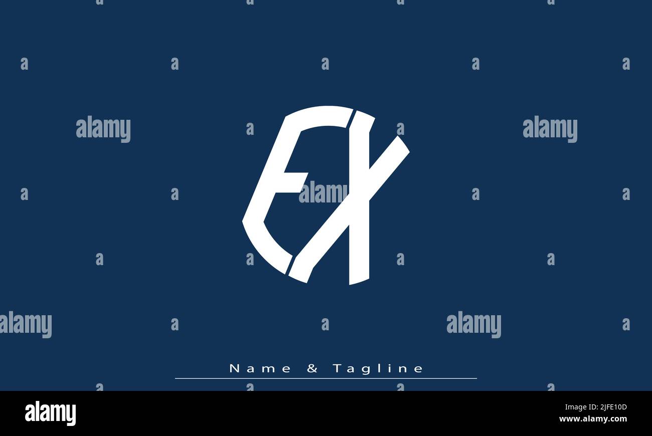 Letter ex logo hi-res stock photography and images - Alamy