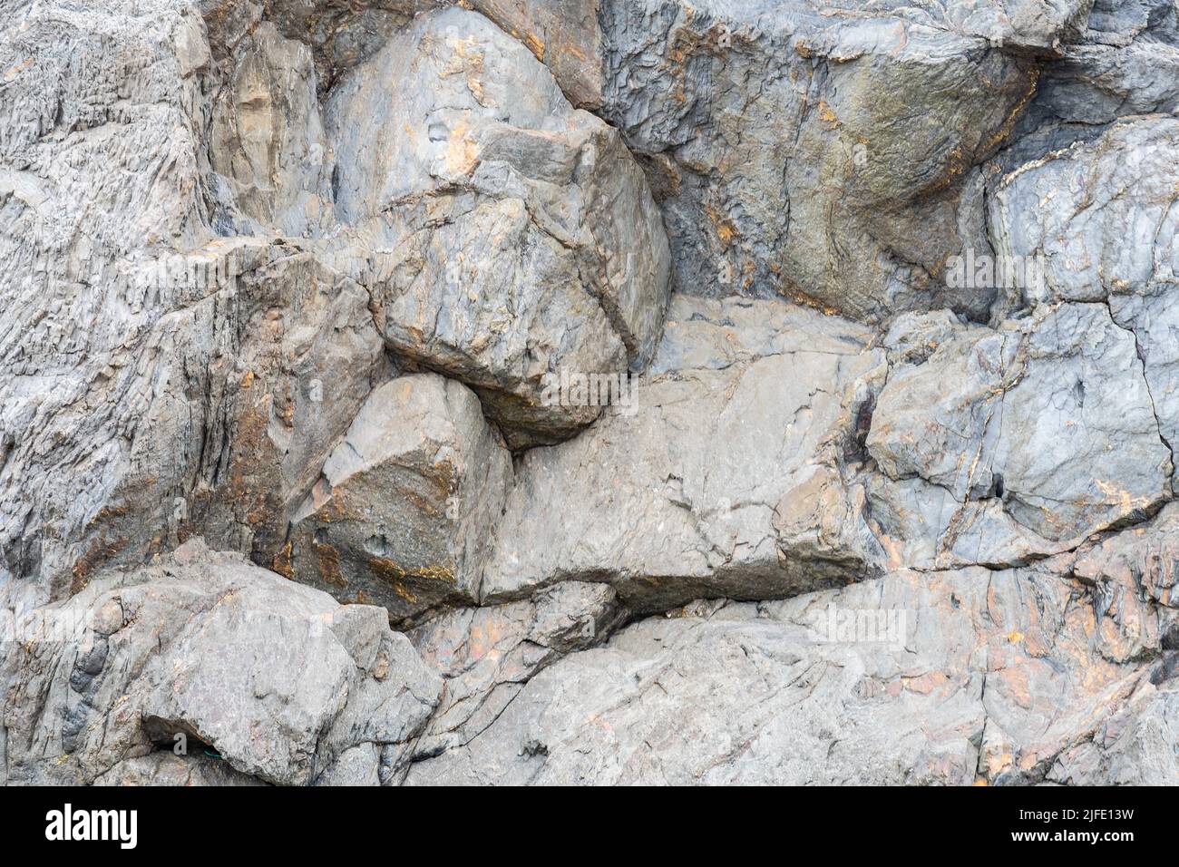 Geological rock layers.Close-up abstract shot of the rock face Stock ...