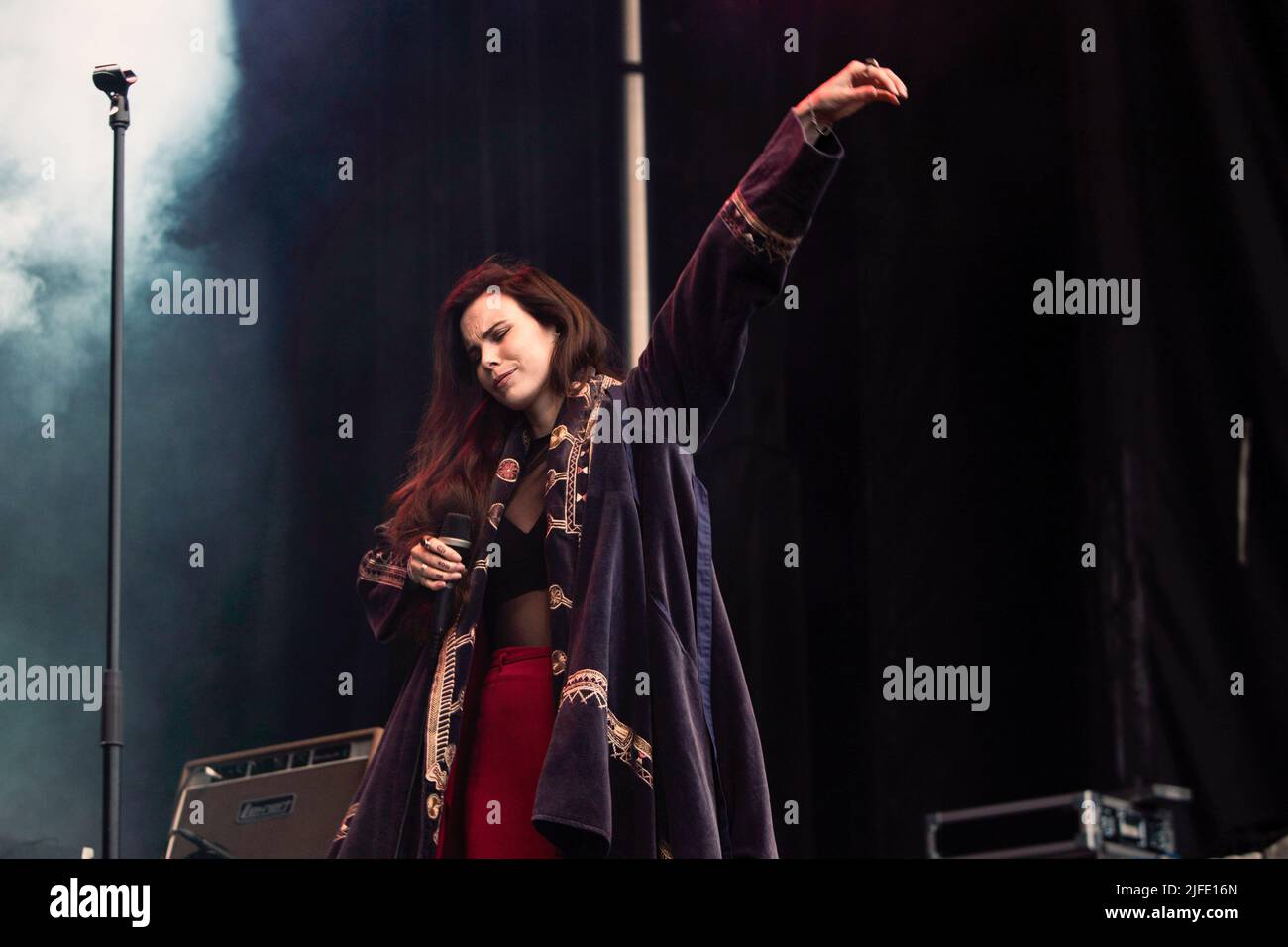 Pauline Skott, better known as Skott, performs on stage at Popaganda ...