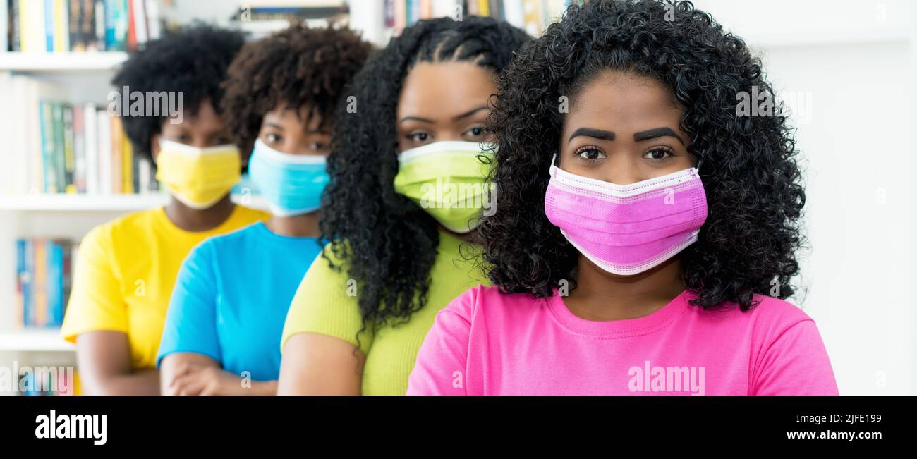 African group covid masks hi-res stock photography and images - Alamy