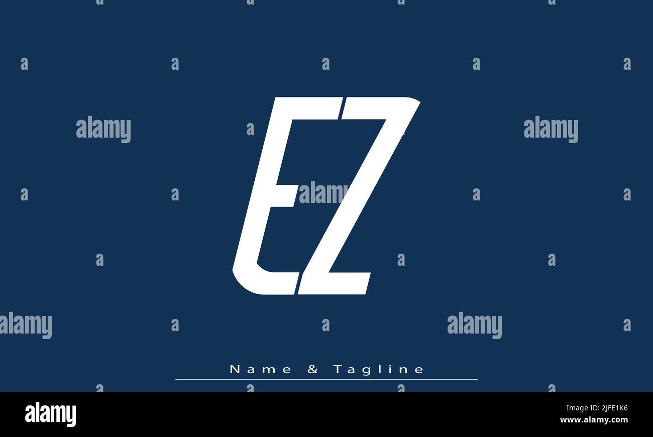 Alphabet letters Initials Monogram logo EZ , ZE Stock Vector Image & Art - Alamy