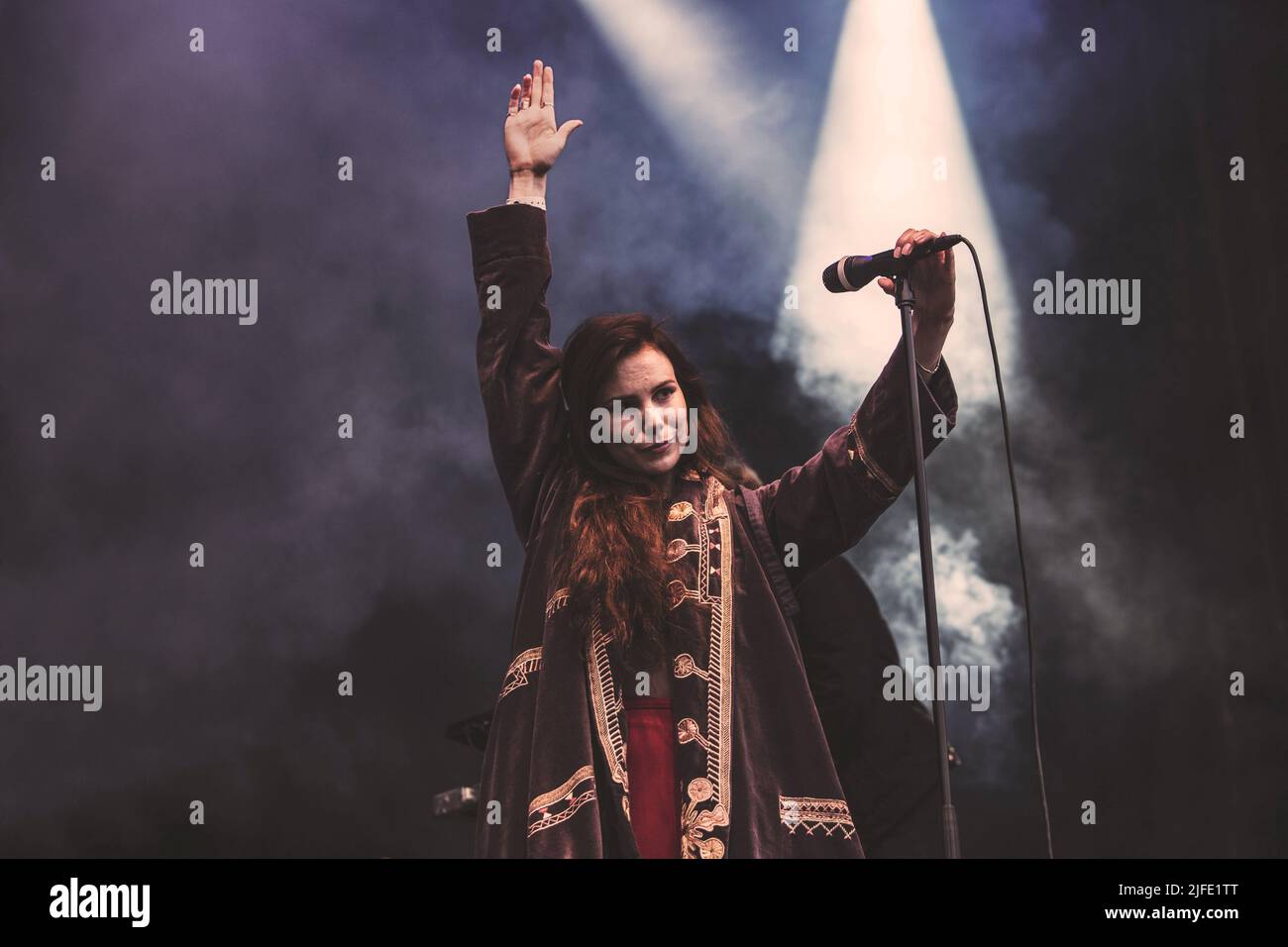 Pauline Skott, better known as Skott, performs on stage at Popaganda ...