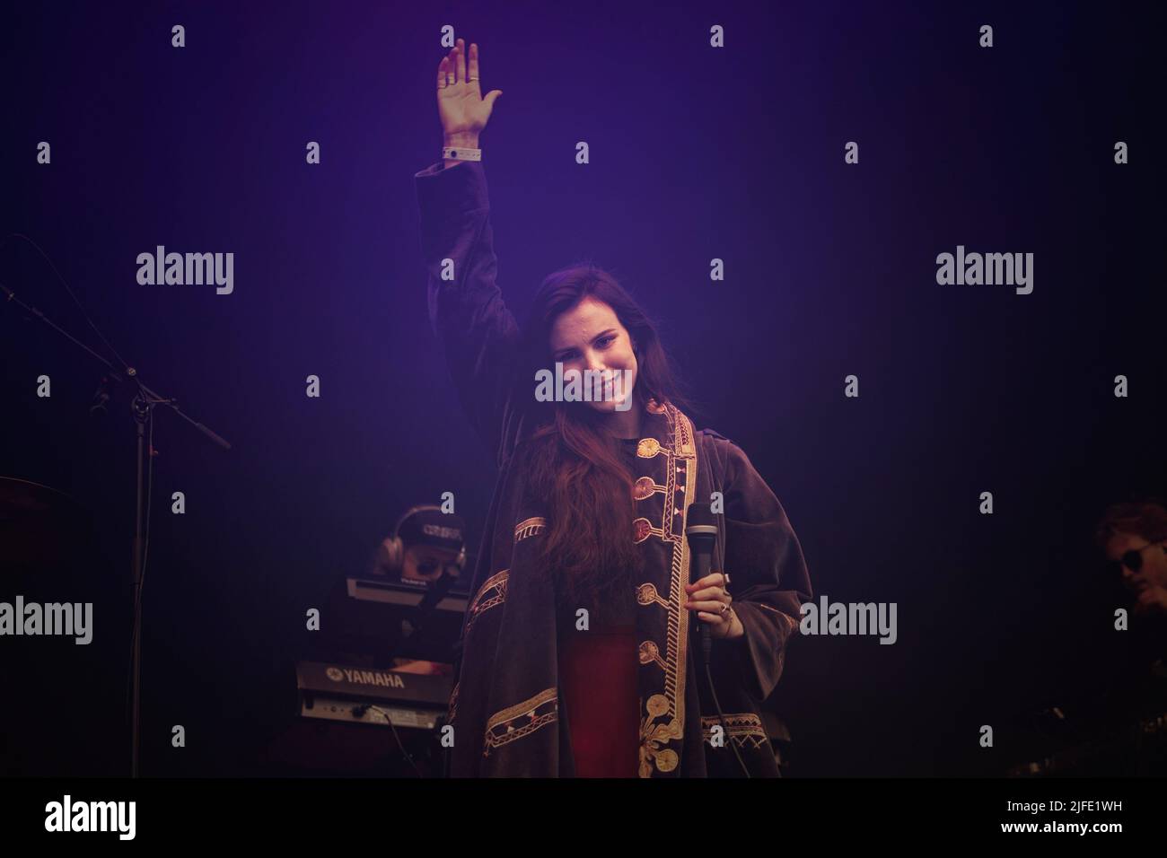 Pauline Skott, better known as Skott, performs on stage at Popaganda ...