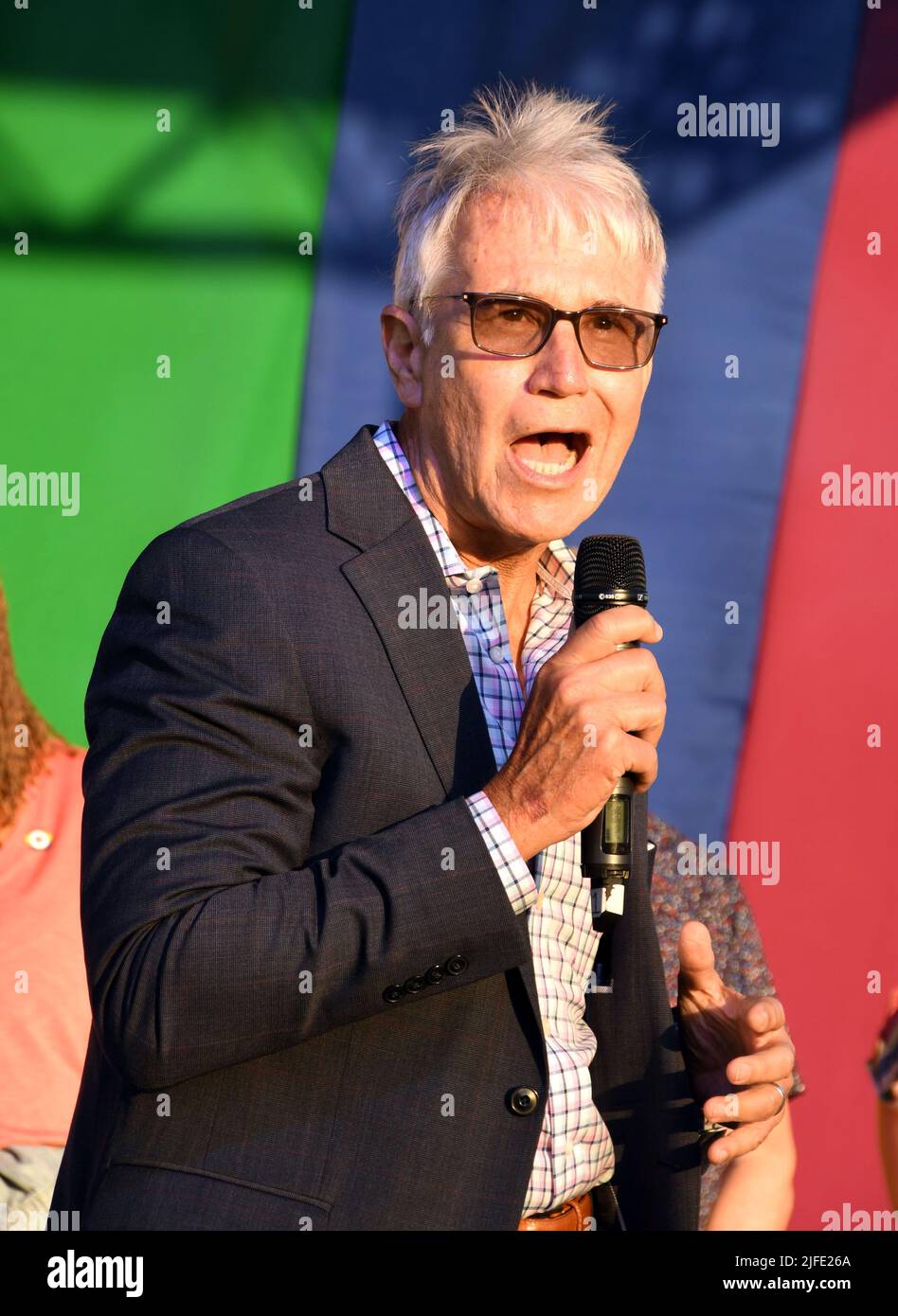 Los Angeles, USA. 01st July, 2022. LA District Attorney George Gascon ...