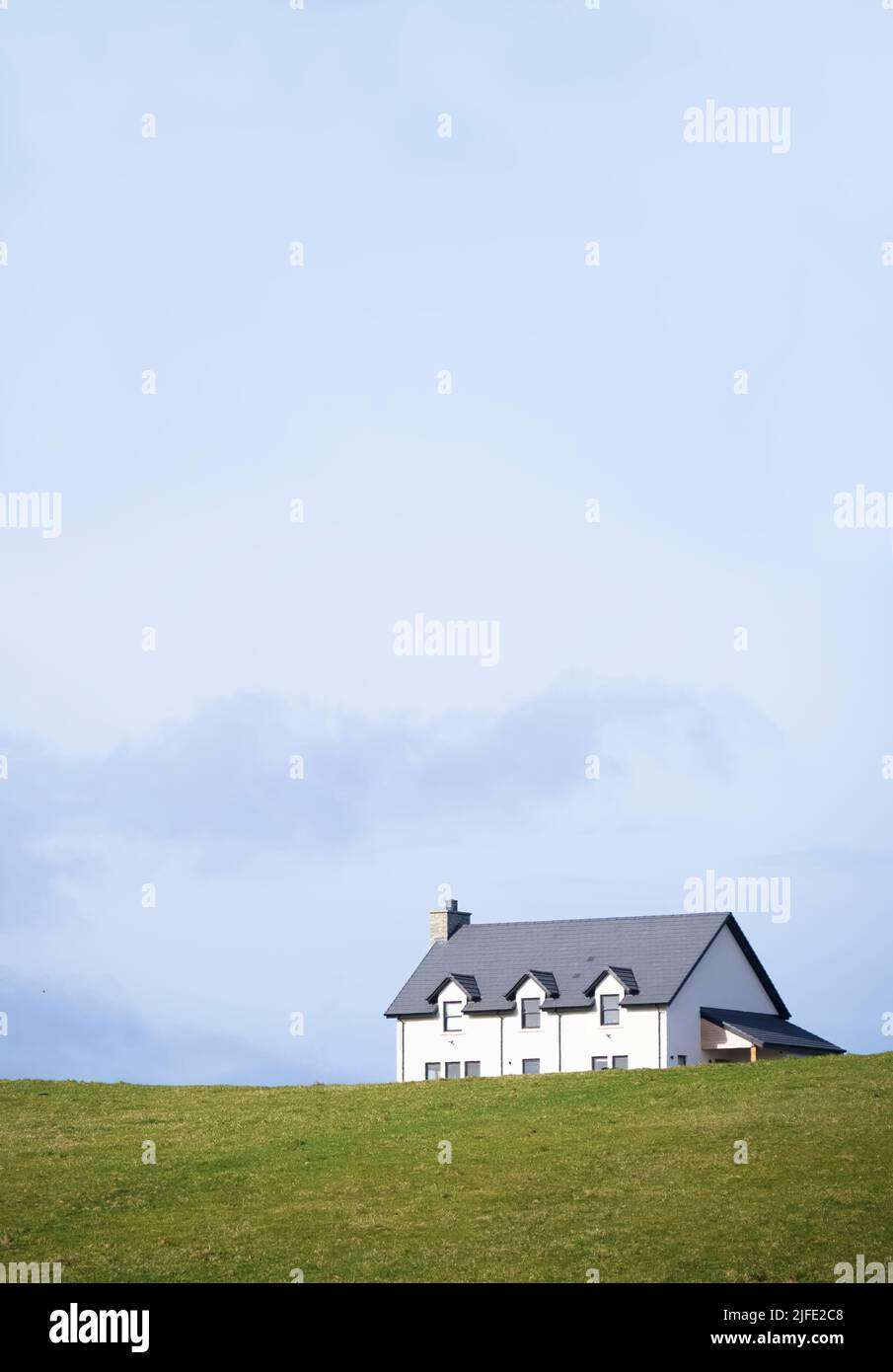 Single house alone in countryside for peaceful living and mindfulness ...