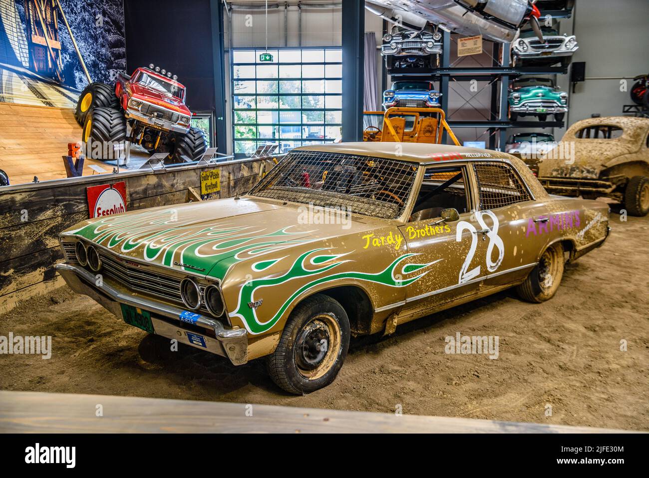 SINSHEIM, GERMANY - MAI 2022: beige brown Chevrolet Chevelle Malibu ...