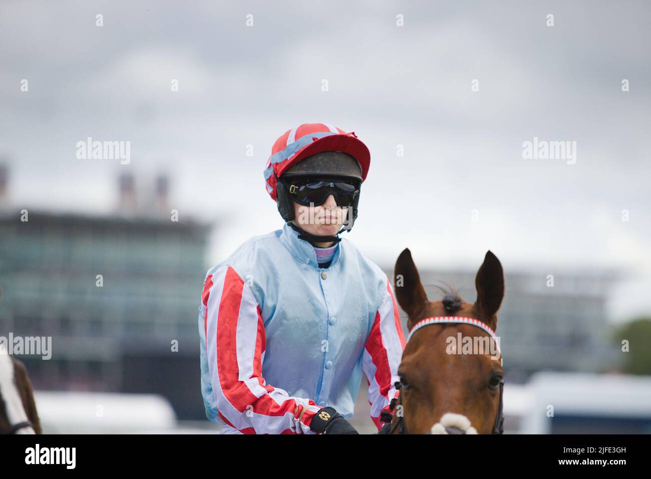 Jockey Alice Stevens on Zealandia at York Races Stock Photo - Alamy