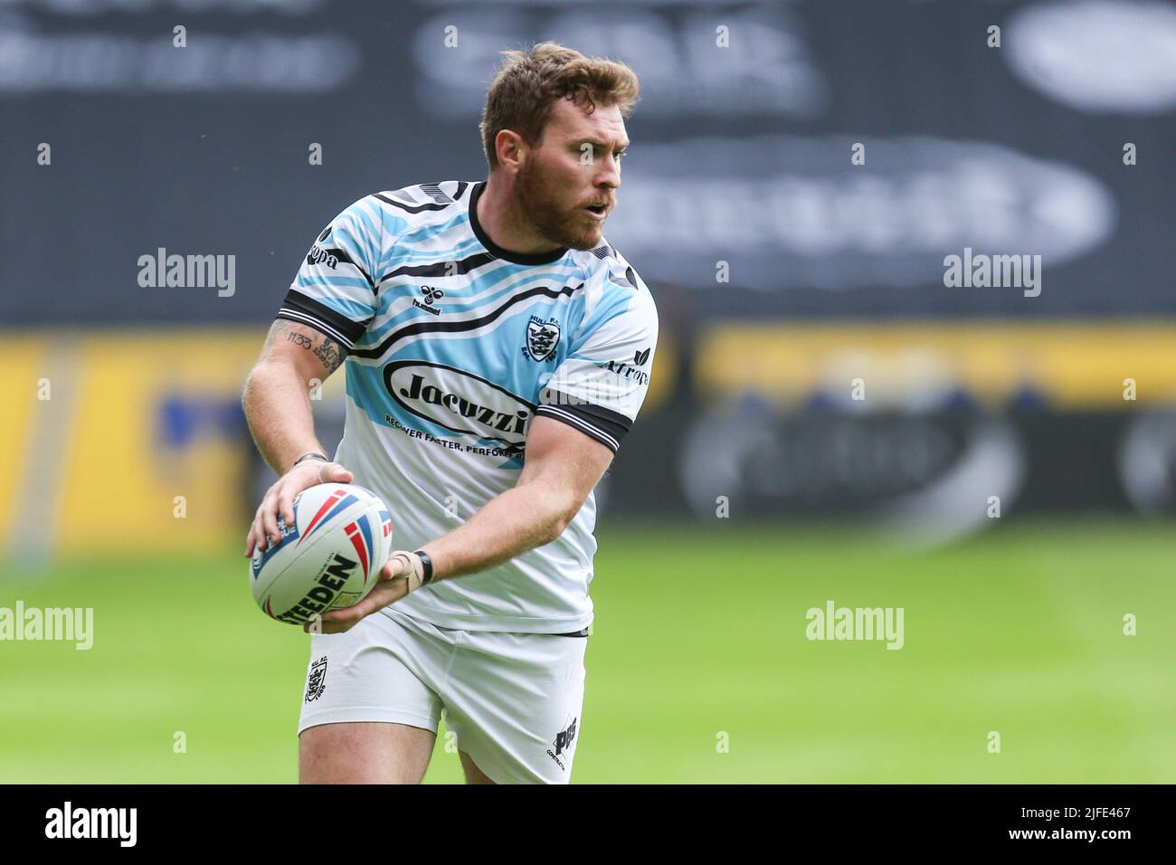 Scott Taylor #30 of Hull FC during pre-game warm up Stock Photo - Alamy