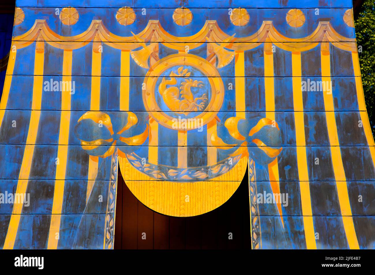 Famous Copper Tent at the Haga Park in Solna. Solna Municipality is a ...