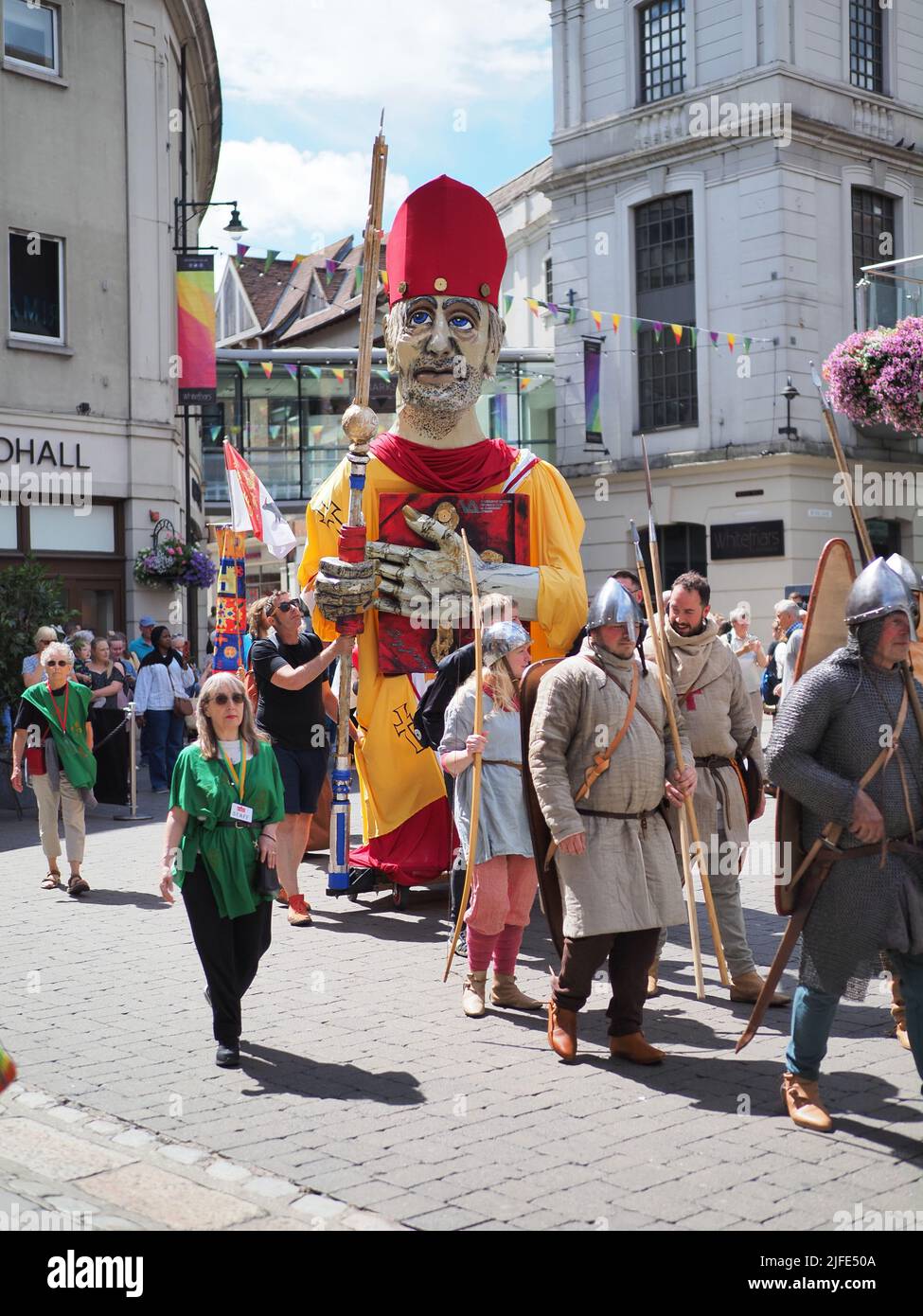 Canterbury, Kent, UK. 2nd July, 2022. Canterbury Medieval Pageant - a ...