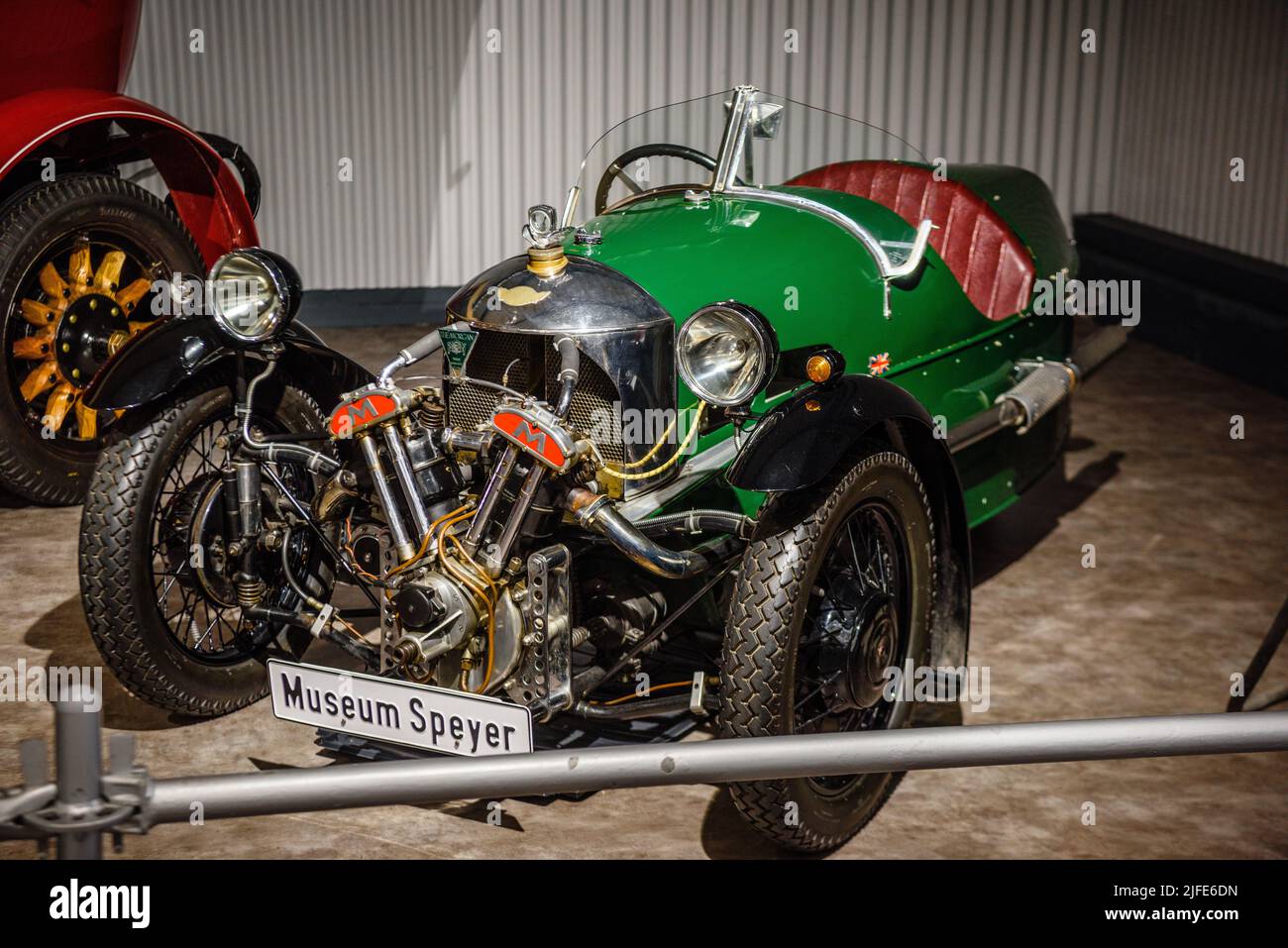 SINSHEIM, GERMANY - MAI 2022: green Morgan Threewheeler Super Sport ...
