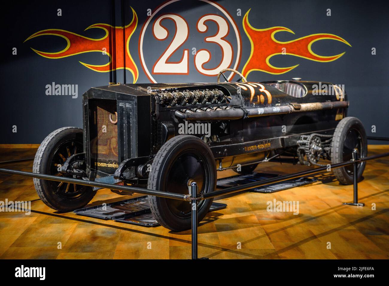 SINSHEIM, GERMANY - MAI 2022: black Brutus experimental car 1907 Stock ...