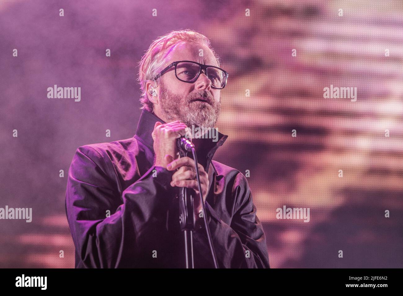 Matt Berninger of the band The National performs on stage at Haven ...