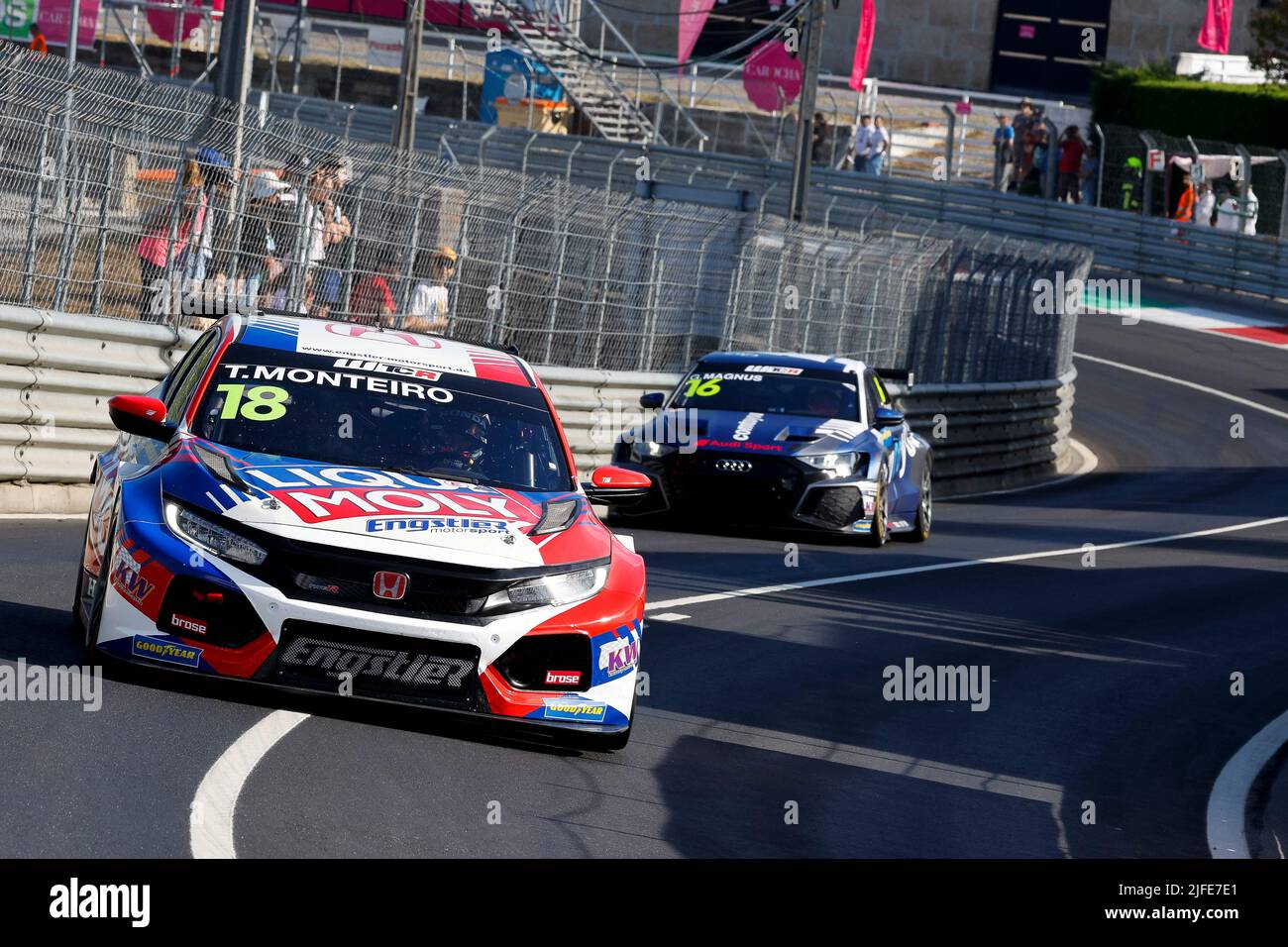 18 MONTEIRO Tiago (PRT,) Équipe LIQUI MOLY Engstler, Honda Civic Type R ...