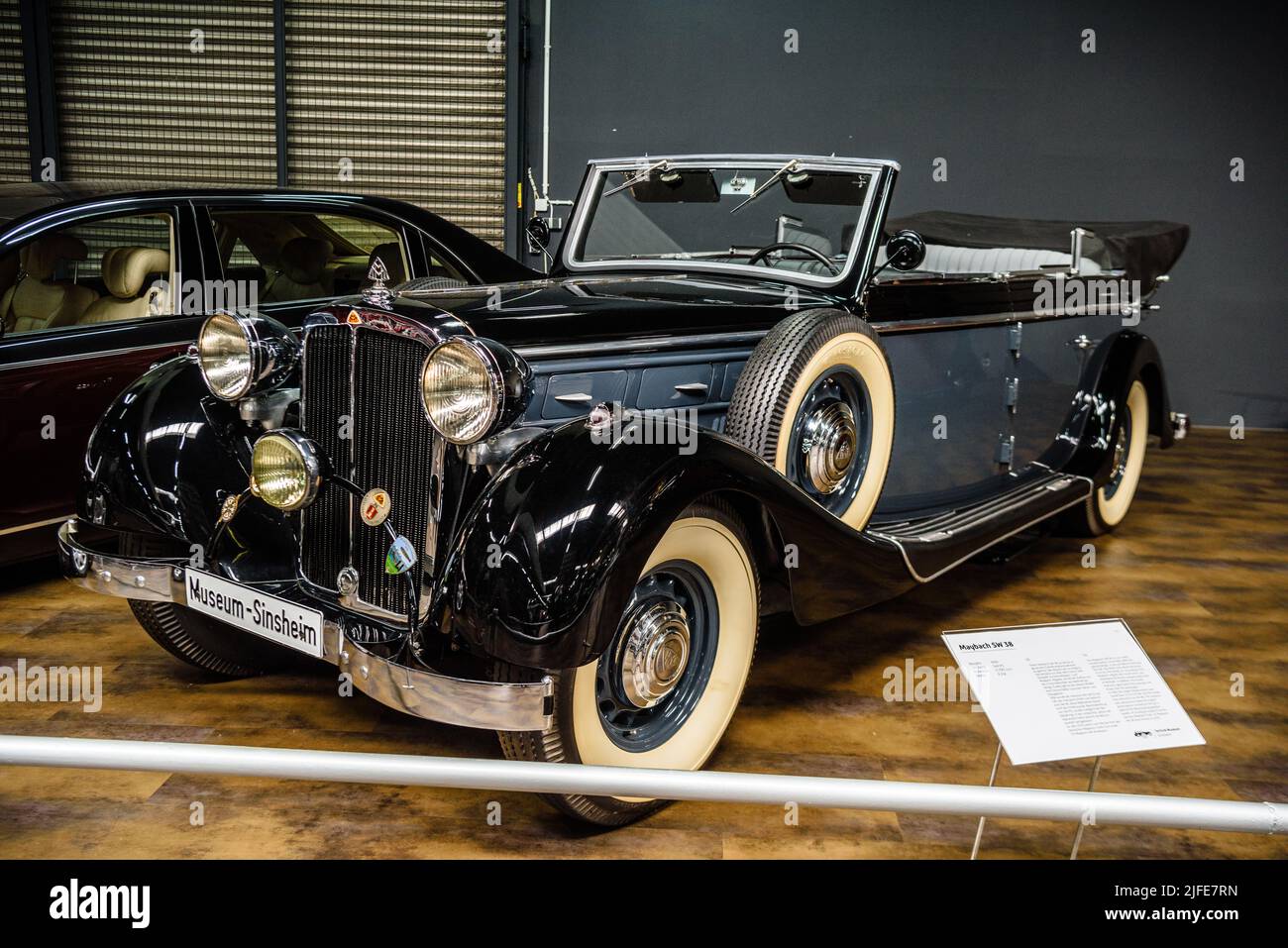 SINSHEIM, GERMANY - MAI 2022: black gray Maybach SW 38 1939 140ps ...