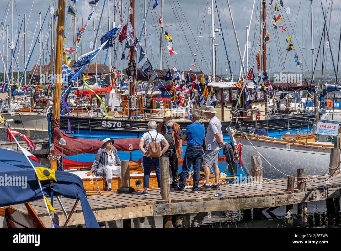 The colourful Classic boat Festival weekend at Birdham Pool Marina ...