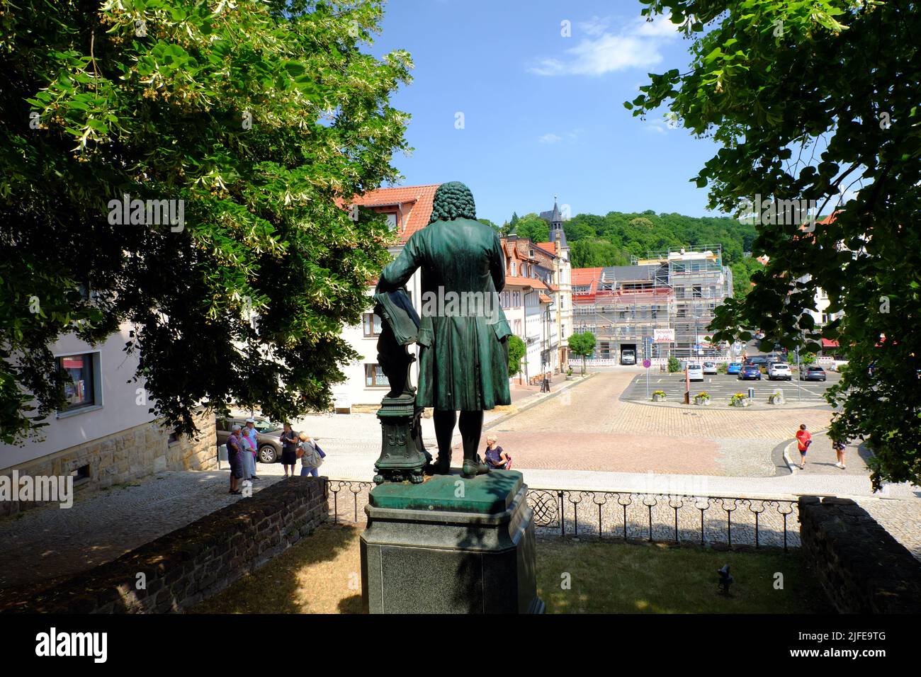 Johann Sebastian Bach, born 1685, in Eisenach. Bachhaus and monument ...