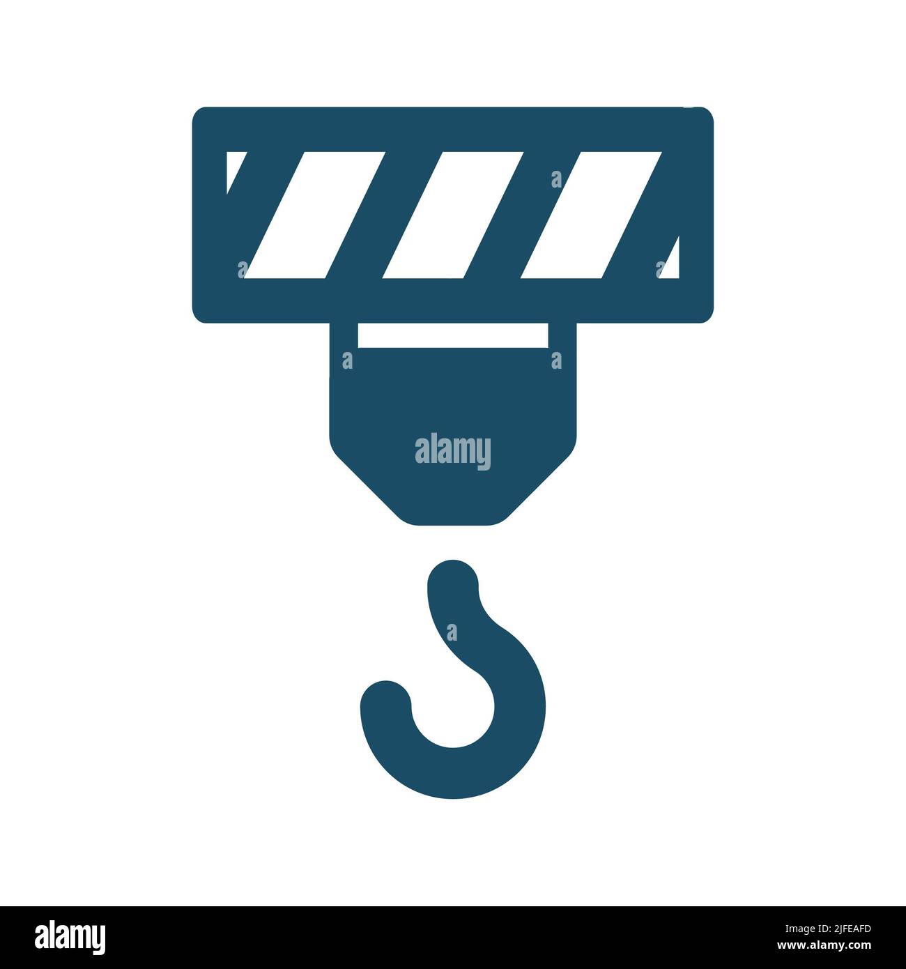 High quality dark blue flat crane icon. Pictogram, icon set ...