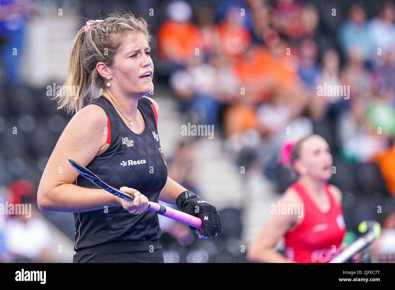 AMSTELVEEN, NETHERLANDS - JULY 2: Sonja Zimmermann of Germany during ...