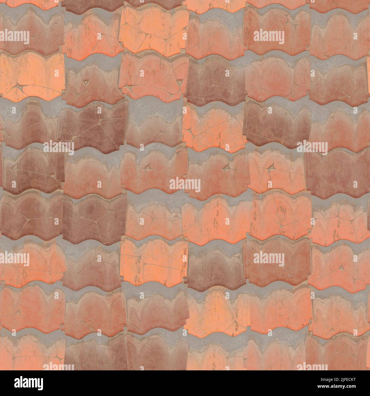 Realistic cracked red tile rendered texture seamless background image ...