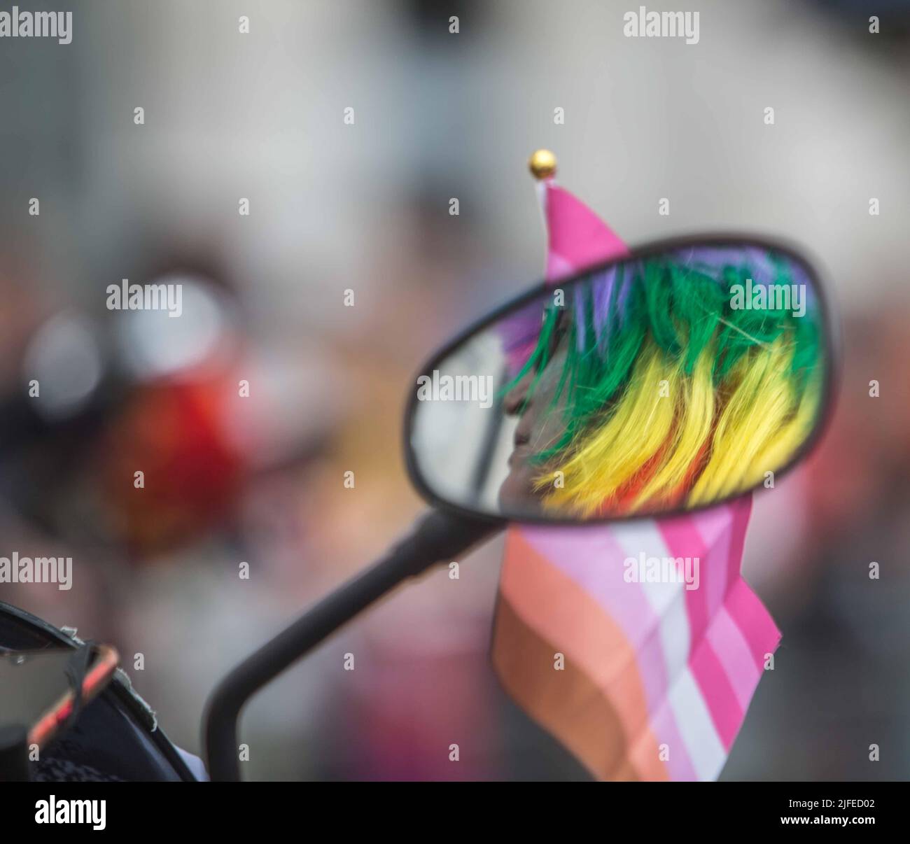 Gay flags in soho hi-res stock photography and images - Alamy