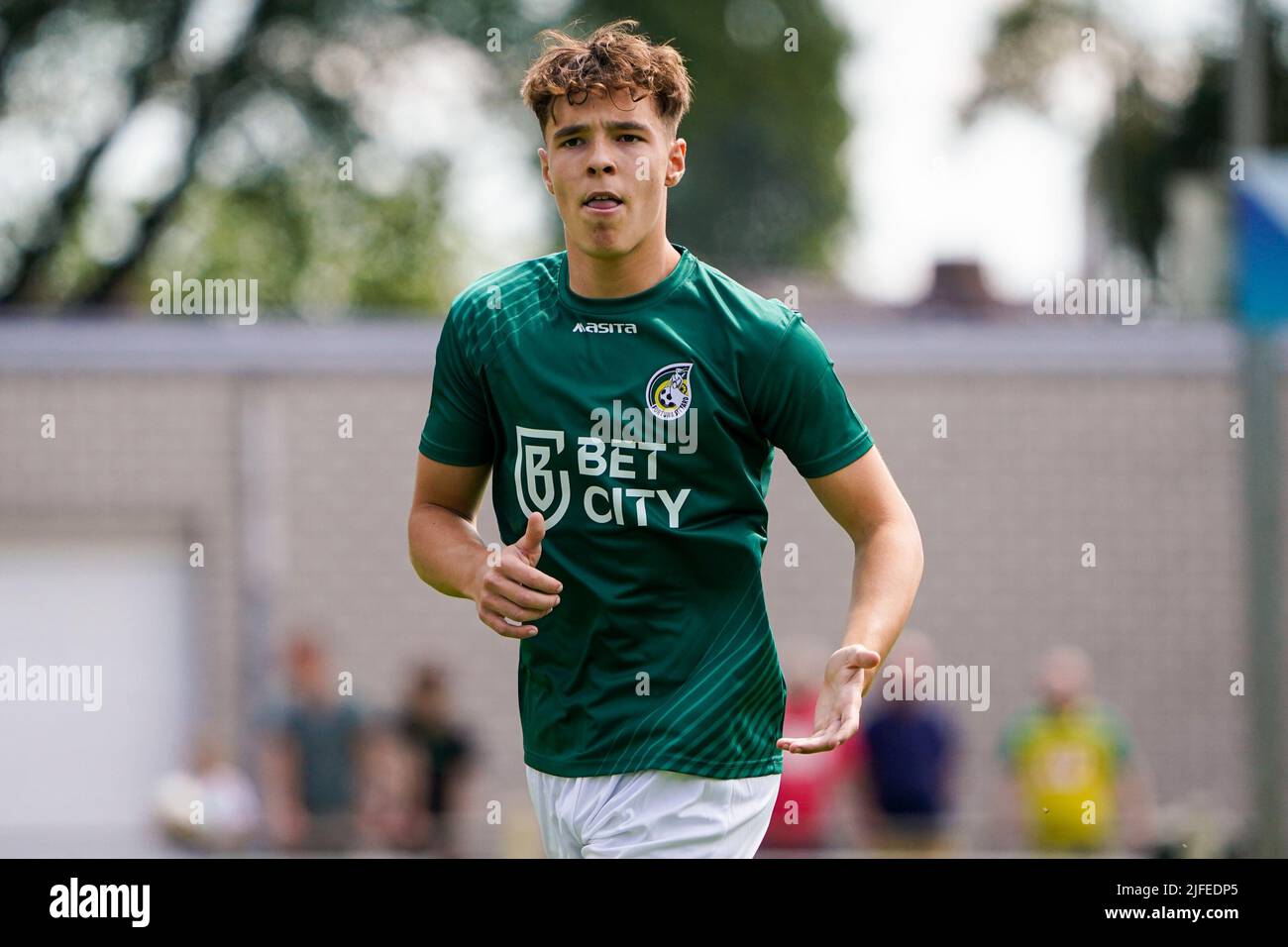 NEDERWEERT-EIND, NETHERLANDS - JULY 2: Daan Bisschops of Fortuna ...