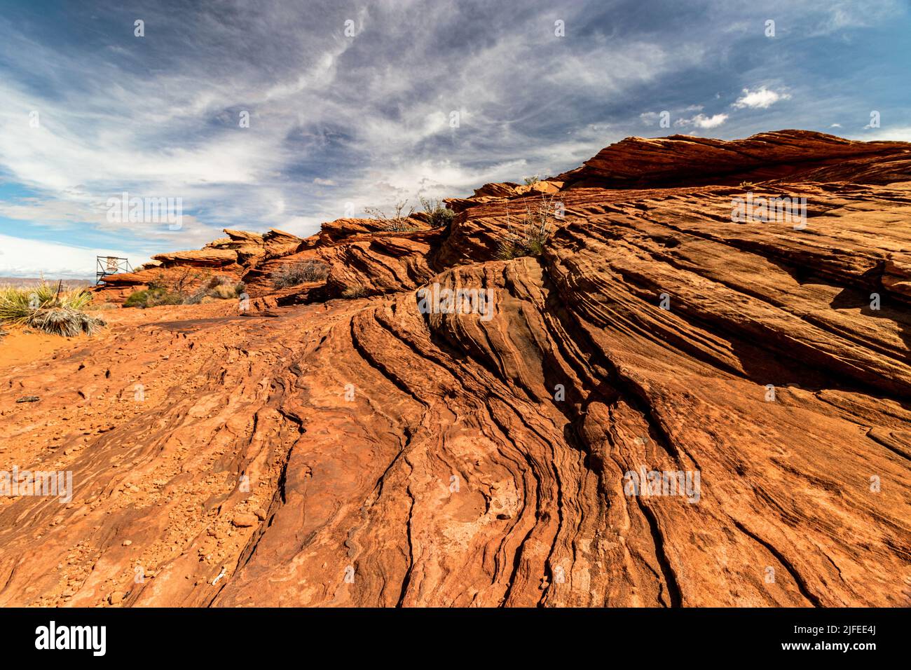 Glenn Canyon Dam lookout and limestone landscape Stock Photo - Alamy