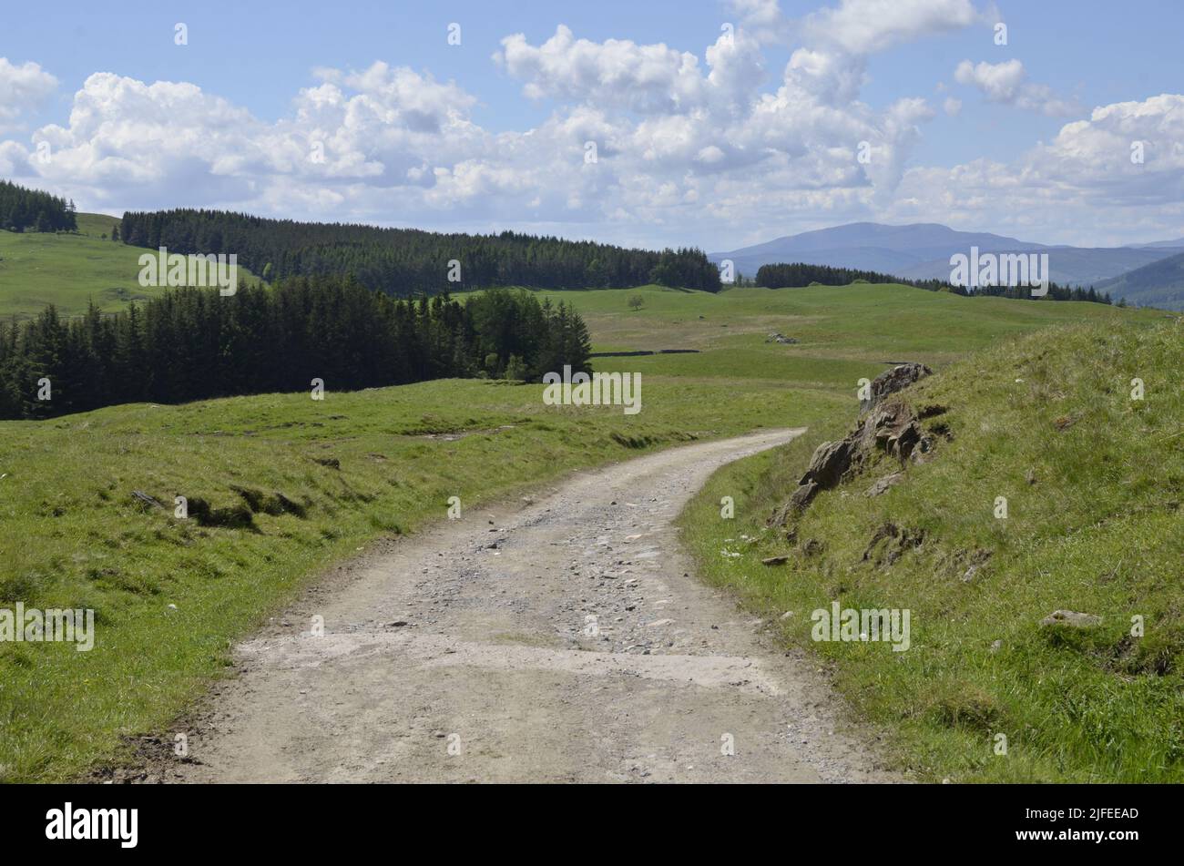 The landscape at Glen Tilt near Blair Atholl in the Scottish Highlands ...