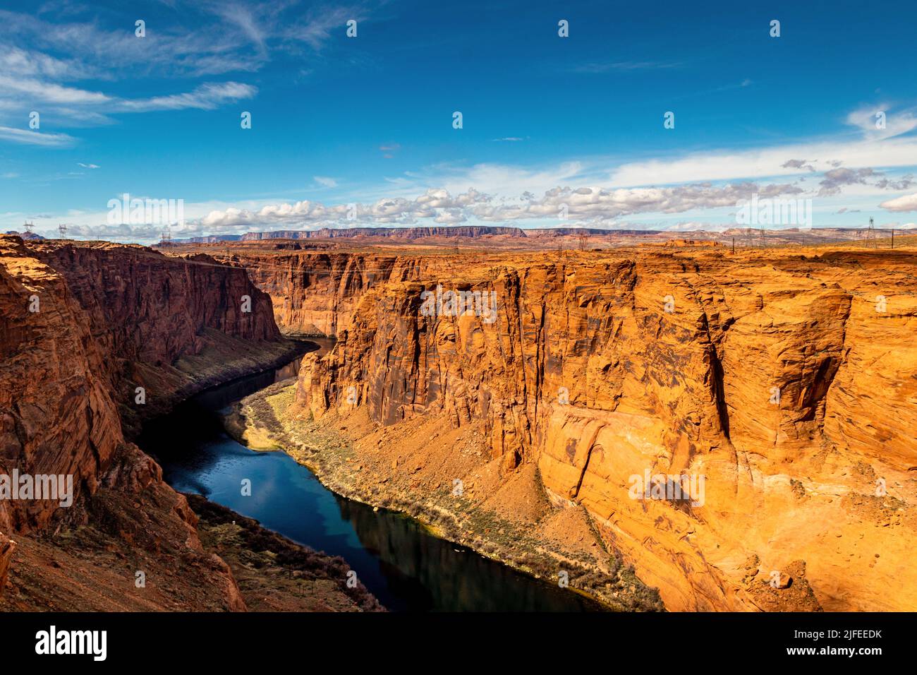 Glenn Canyon Dam lookout and limestone landscape Stock Photo - Alamy