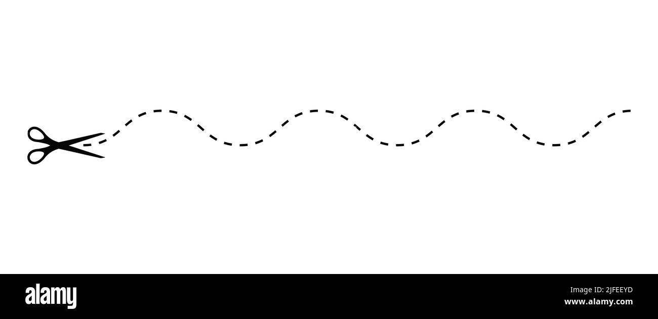 Scissors Clip Art Dotted Line