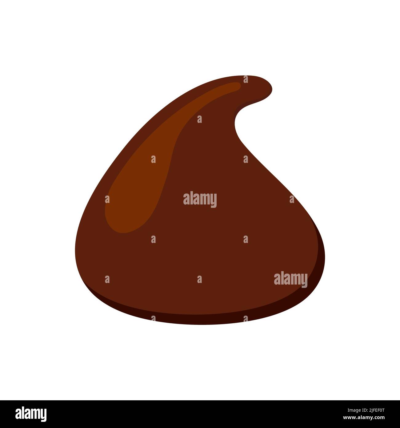 Chocolate chip for baking vector icon clip art illustration Stock ...