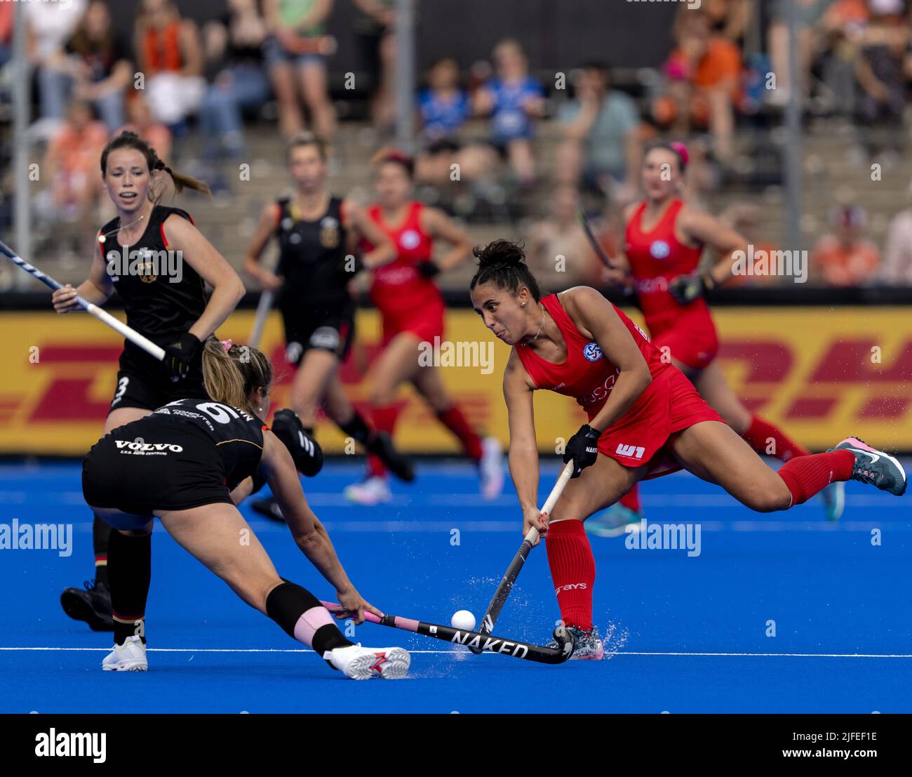 AMSTERDAM - Sonja Zimmermann (Germany) and Paula Valdivia (Chile) (LR ...