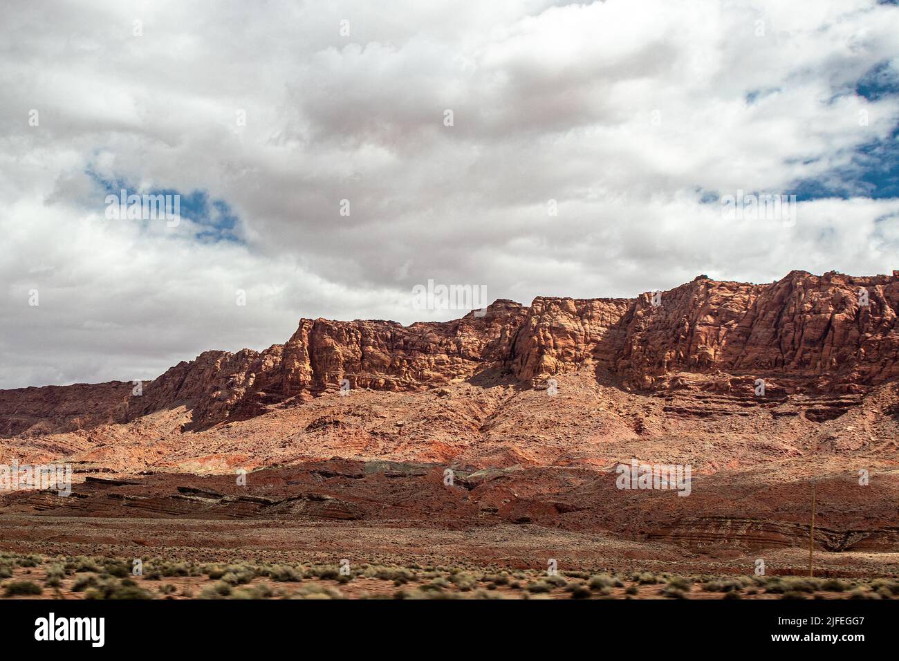 Endless folds of the mountain range in the desert, AZ, USA Stock Photo ...