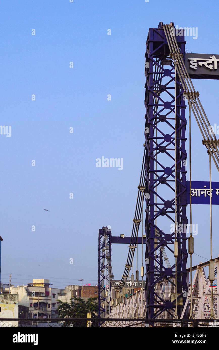 Anand Mohan Mathur Jhula Pul is a public pedestrian suspension bridge ...