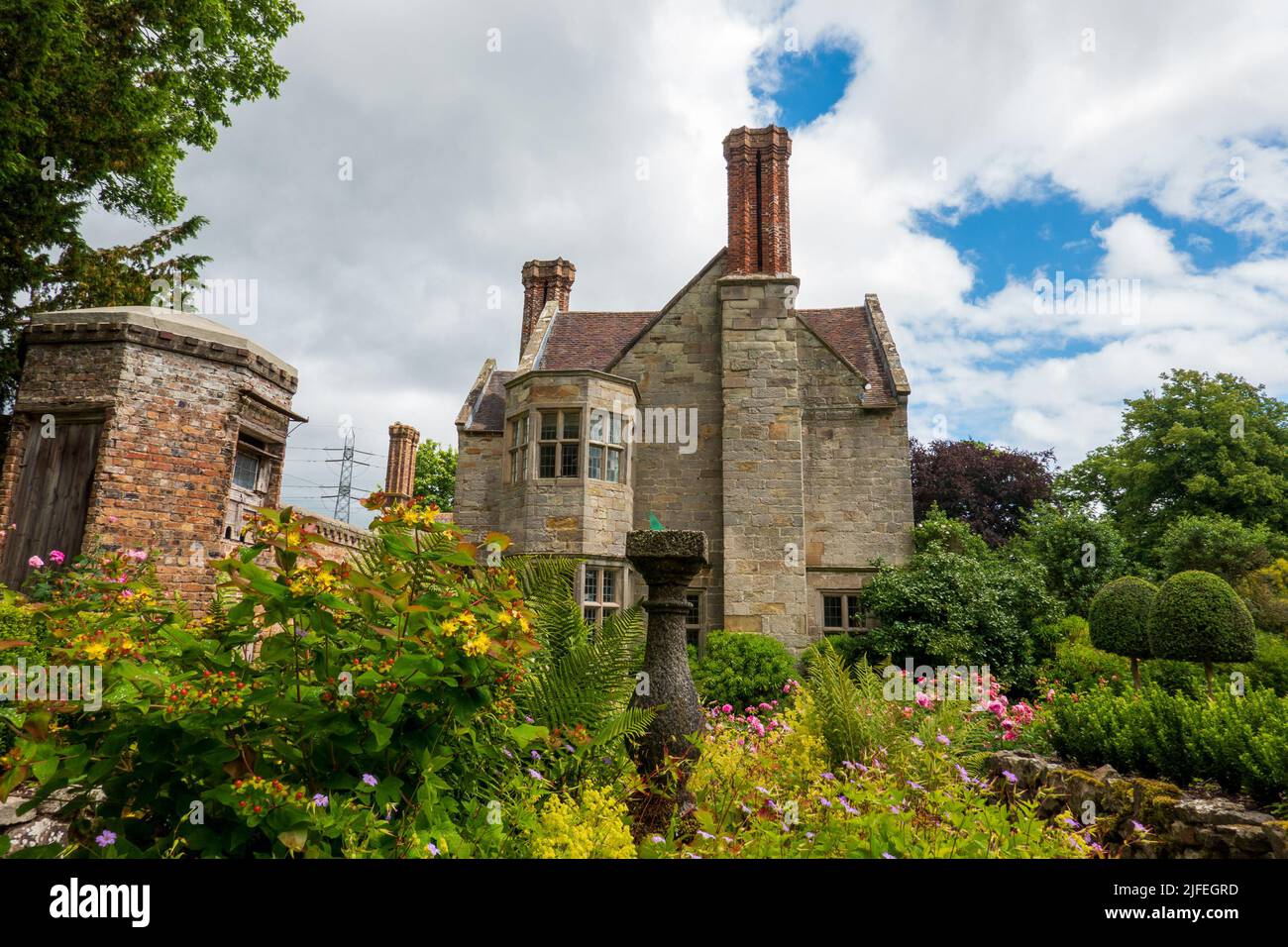 Garden Benthall Hall Stock Photo - Alamy