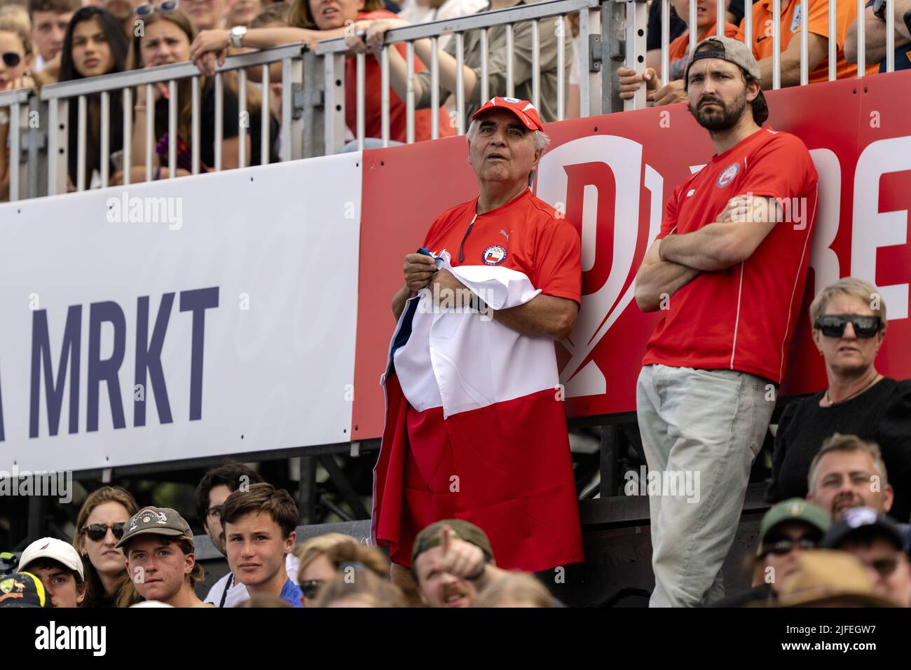 AMSTERDAM - Hockey fans during the match between Germany and Chile at ...