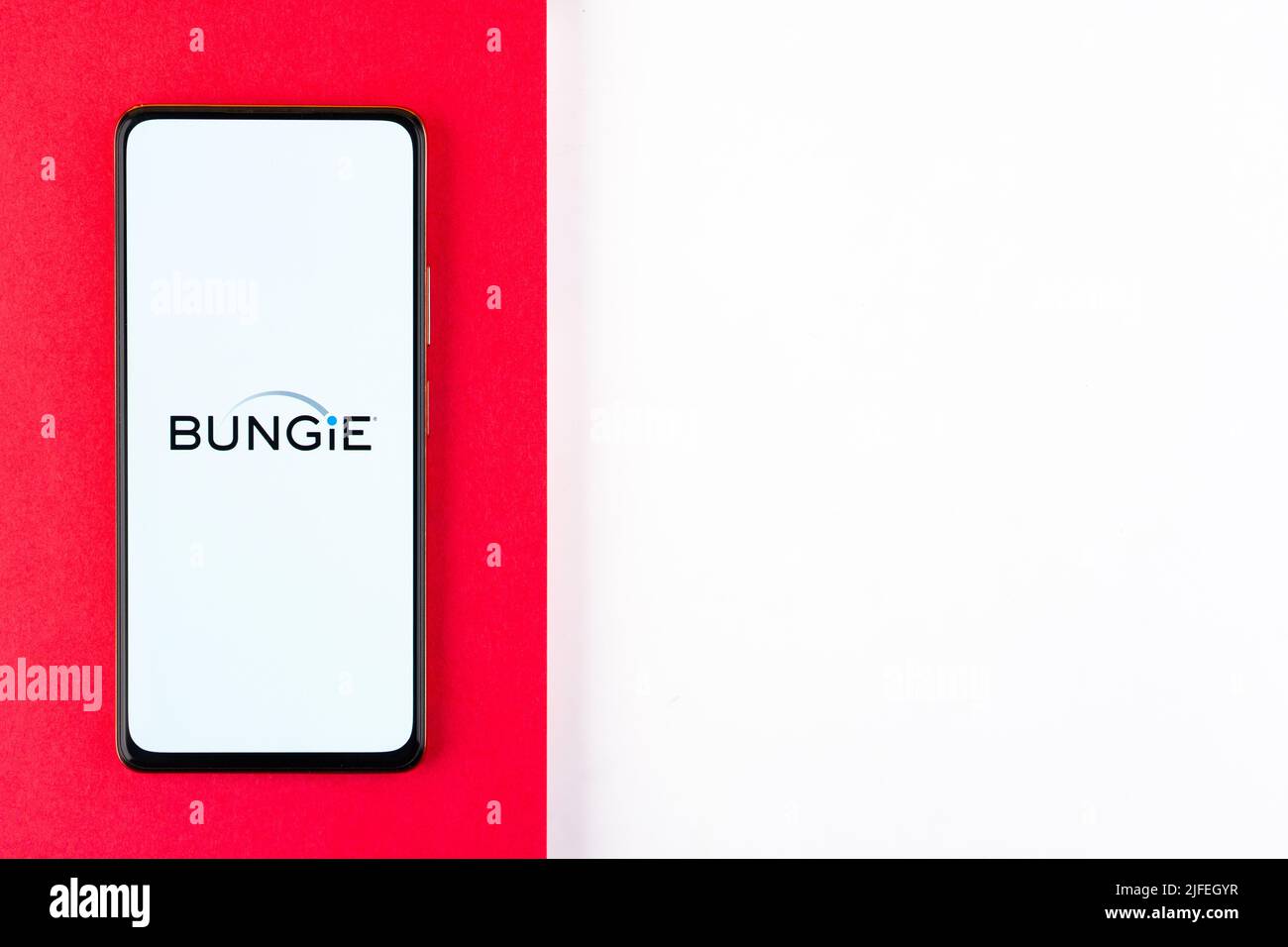 West Bangal, India - April 20, 2022 : Bungie on phone screen stock ...