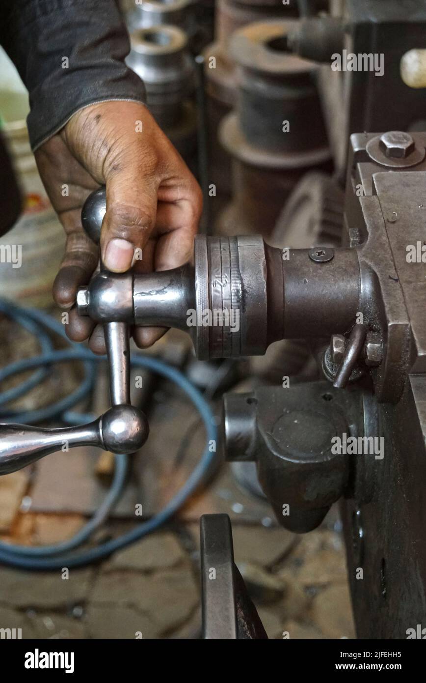Hand lathe machine hi-res stock photography and images - Alamy
