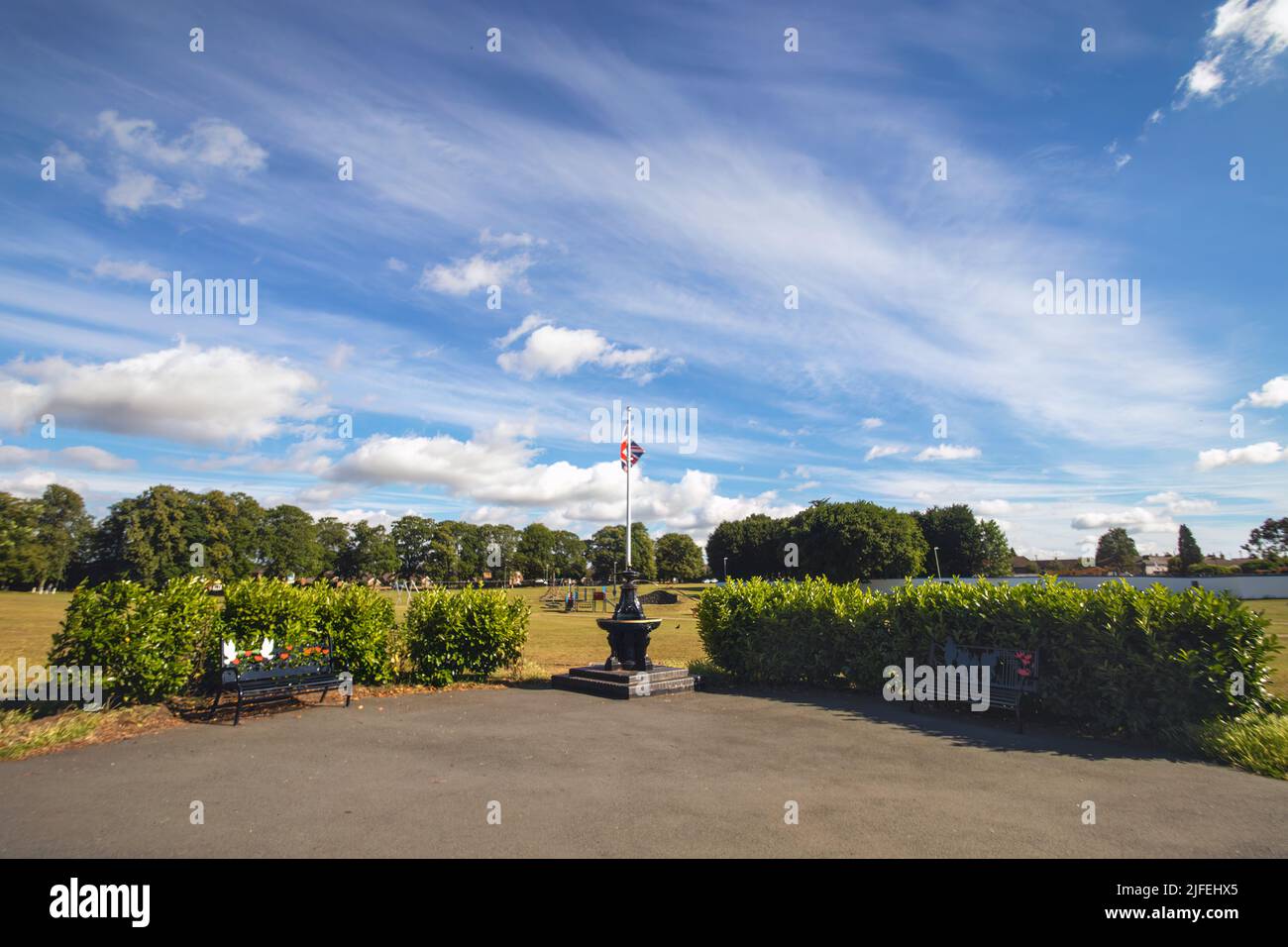 The Recreation Ground (aka "The Rec") in Stowmarket, Suffolk, UK Stock ...