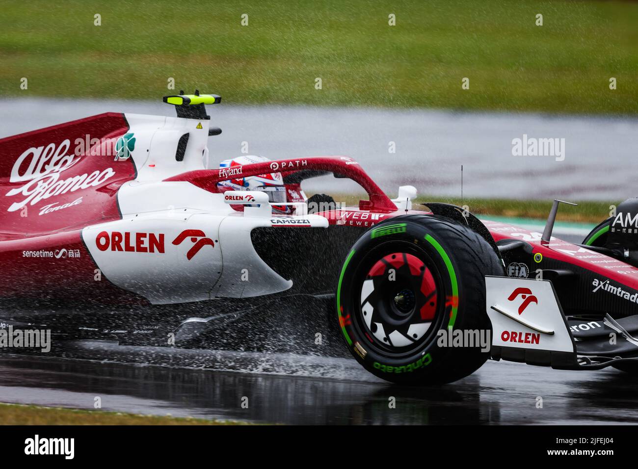 24 ZHOU Guanyu (chi), Alfa Romeo F1 Team ORLEN C42, action during the Formula 1 Lenovo British ...