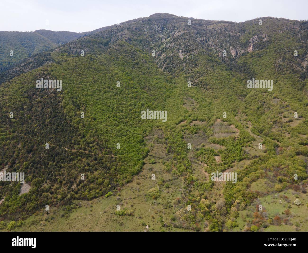 Amazing Aerial view of Struma River passing through the Kresna Gorge ...