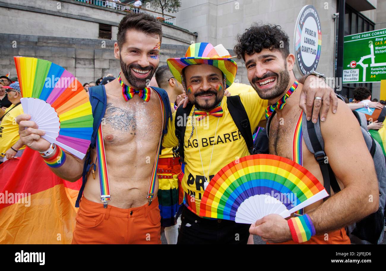 London, UK. 2nd July, 2022. 50th anniversary Pride march. The first ...