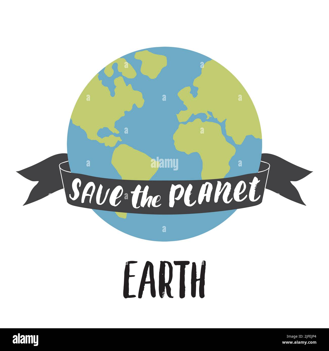 Save the planet card design, environment protection awareness poster ...