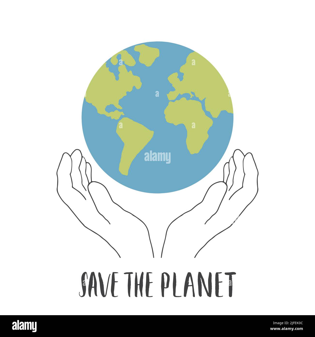 Save the planet card design, environment protection awareness poster ...