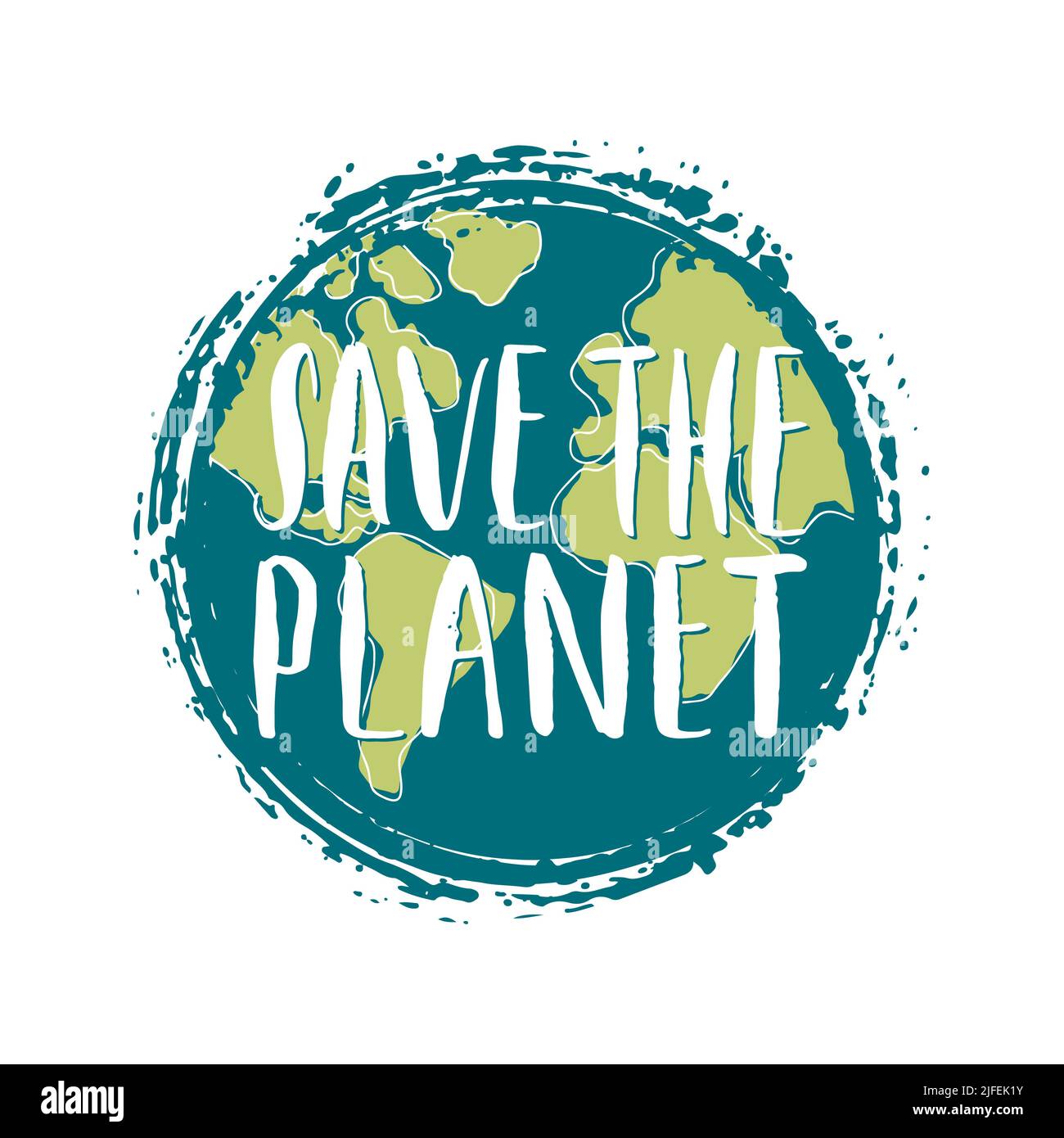 Save the planet card design, environment protection awareness poster ...