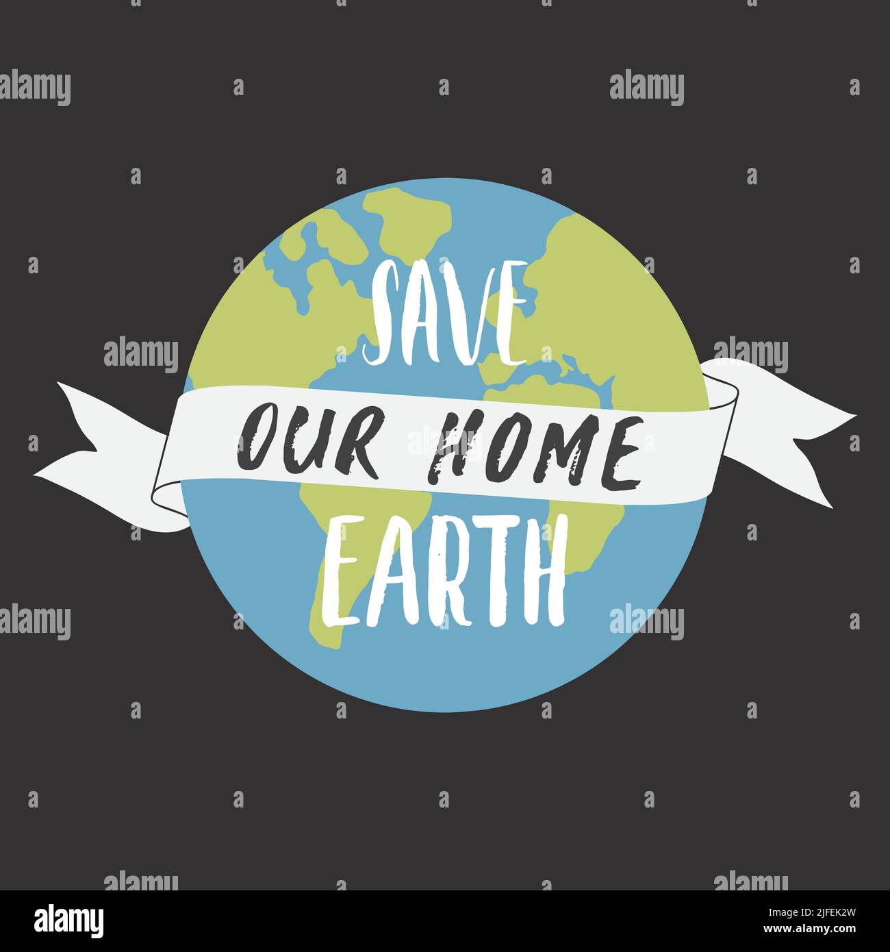 Save the planet card design, environment protection awareness poster ...