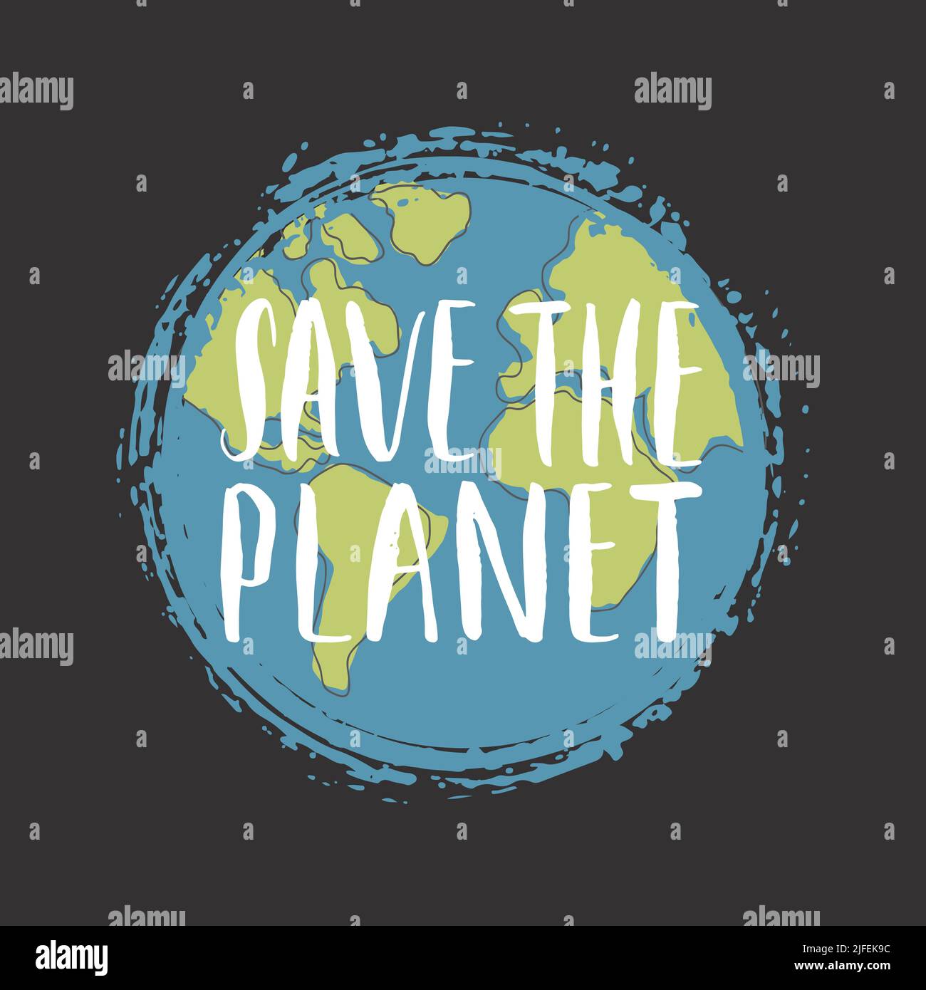 Save the planet card design, environment protection awareness poster ...