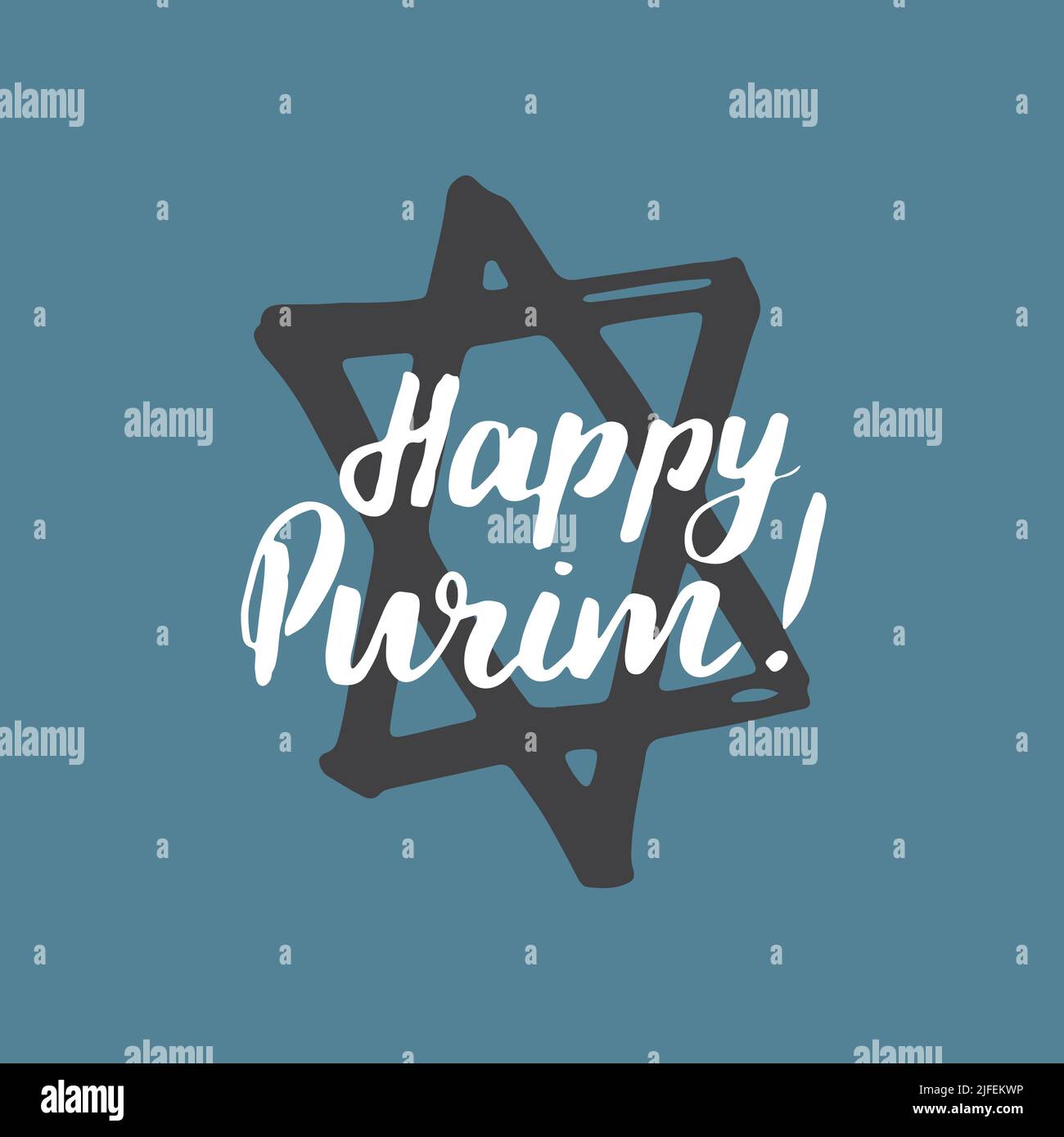 Happy Purim lettering, Jewish holiday and traditional symbol Hebrew ...