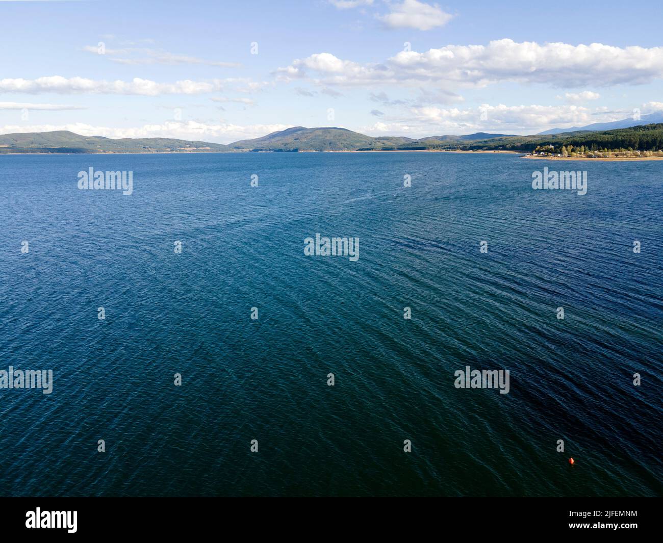 Aerial view of Iskar Reservoir near city of Sofia, Bulgaria Stock Photo ...